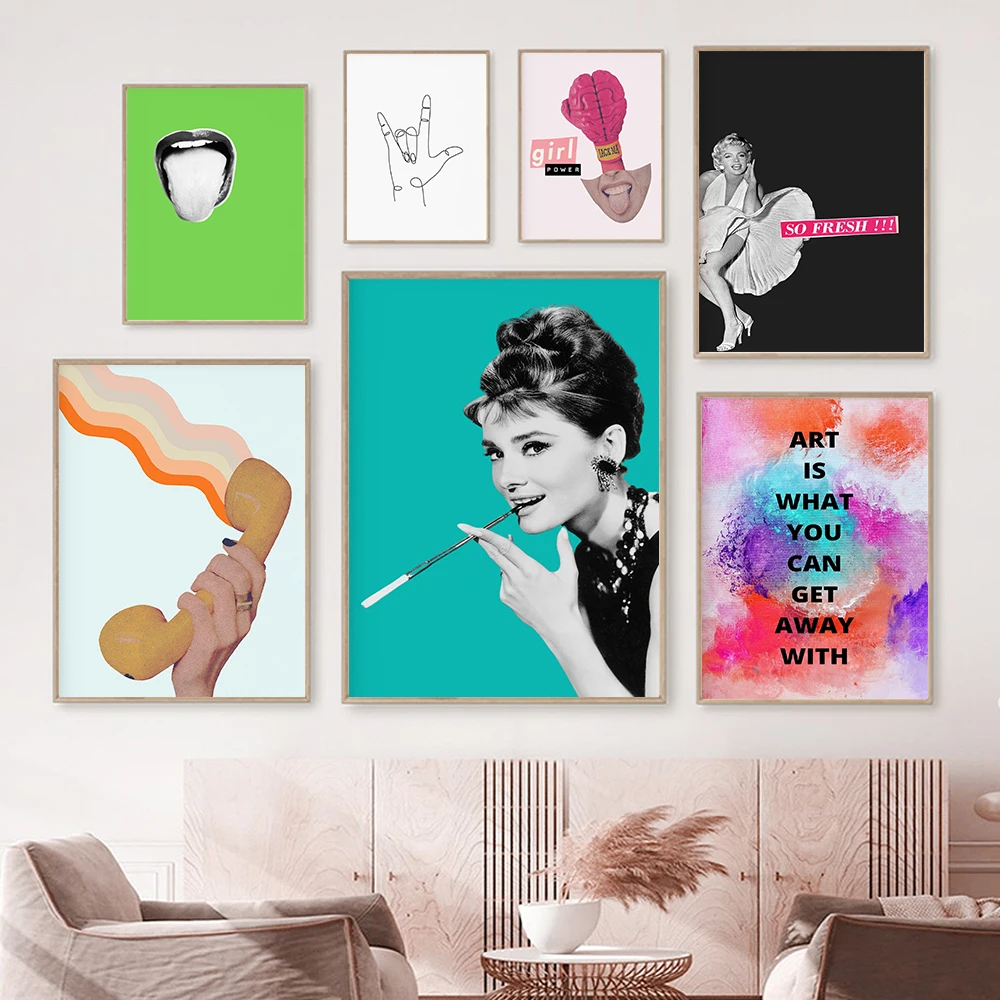 Movie Star Collage Posters