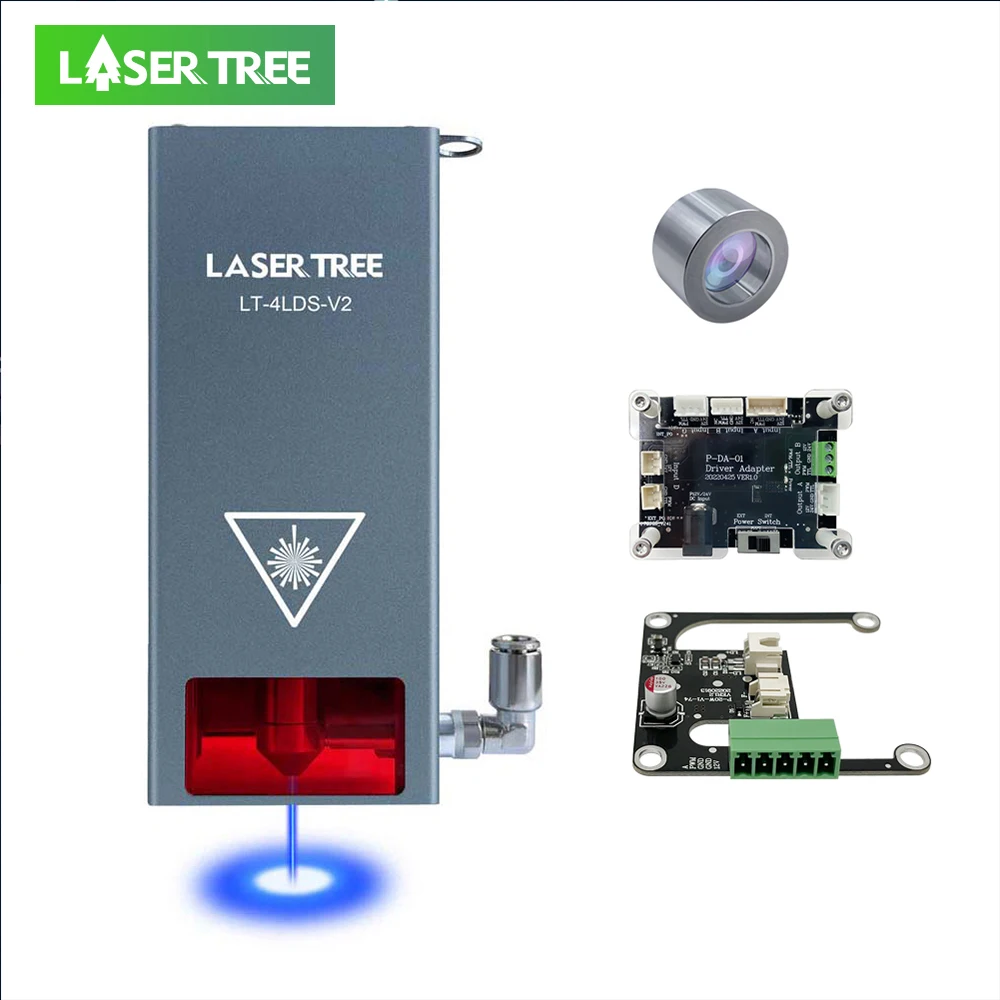 LASER TREE LT-4LDS-V2 Laser Module Accessories Protective Window Glass Optical Lens Wood Tools ...