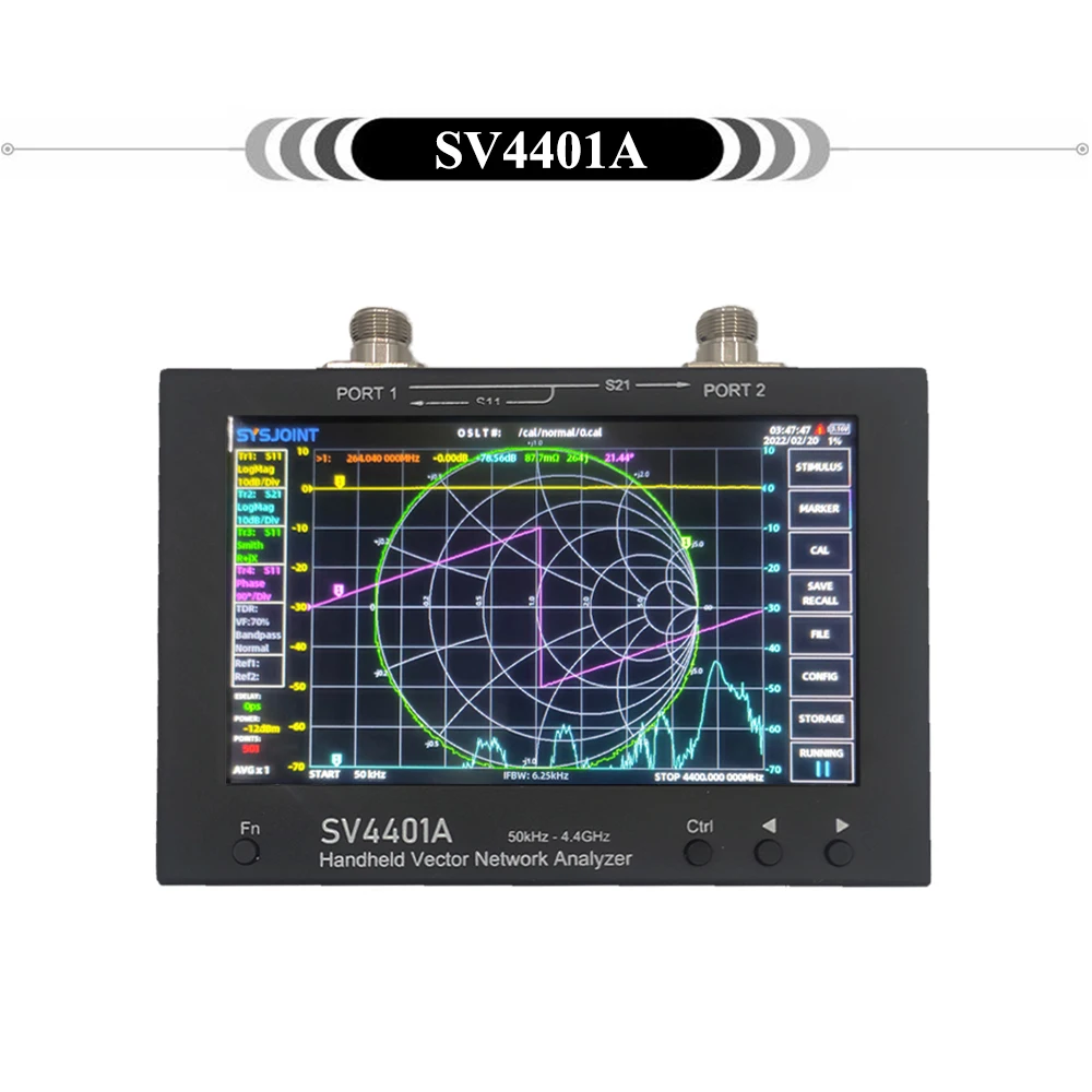 SV4401A-7-Inch-Touch-Lcd-50KHz-4-4GHz-Vector-Network-Analyzer-Hf-Vhf ...