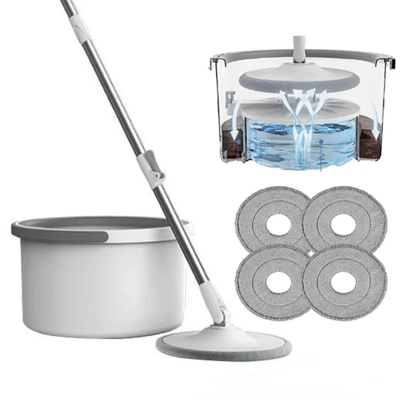 Mops-Floor-Cleaning-Water-Separation-360-Spin-Mop-with-Bucket ...