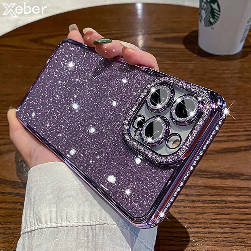 Luxury-Plating-Bling-Glitter-Diamond-Rhinestone-Case-For-iPhone-15-14 ...