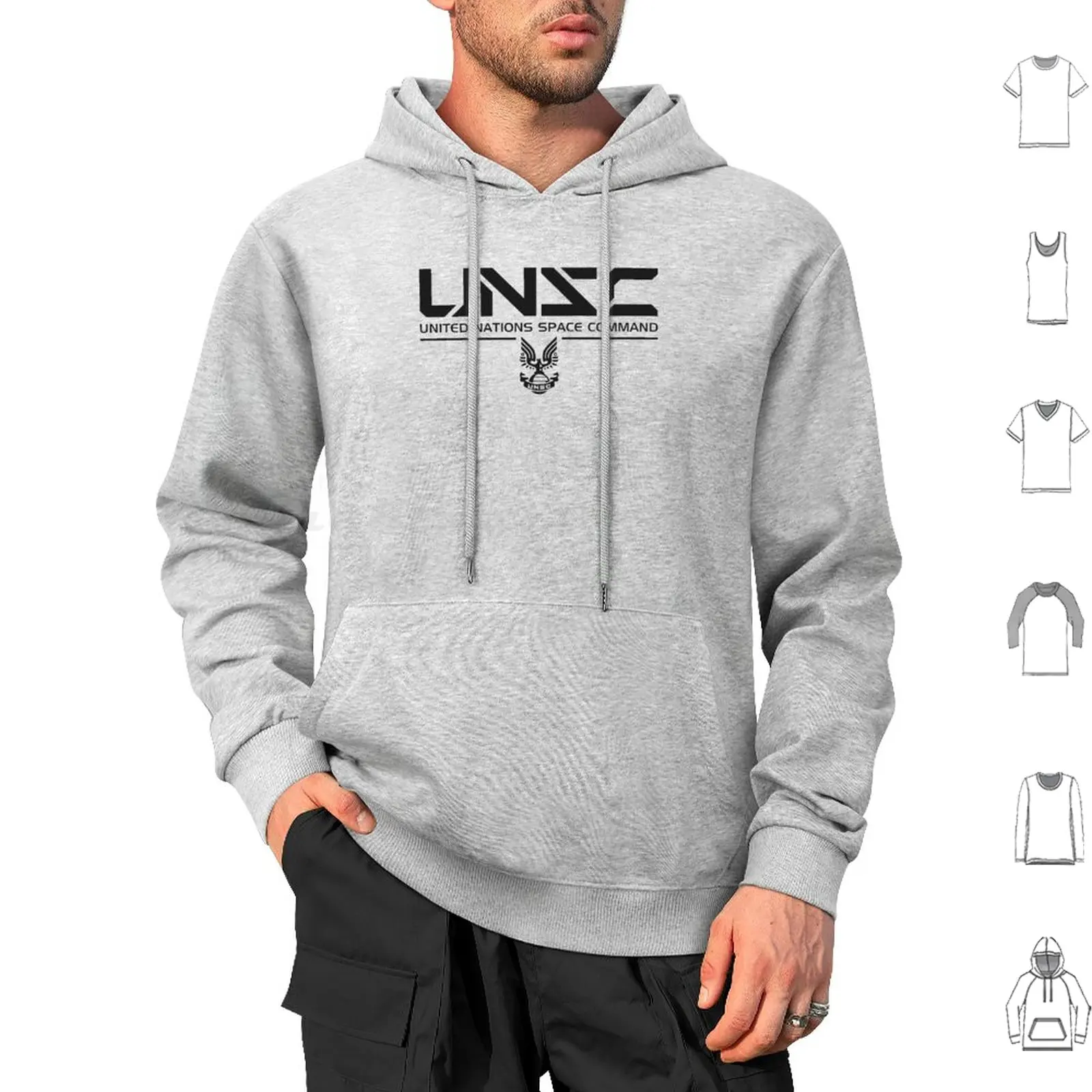 Unsc-Shirt-Black-Hoodie-cotton-Long-Sleeve-Military-Gaming-Odst-Unsc ...