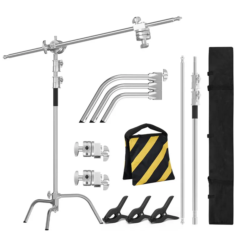 Photography-Stuido-Heavy-Duty-Softbox-C-Stand-With-4ft-128cm-Boom-Arm ...