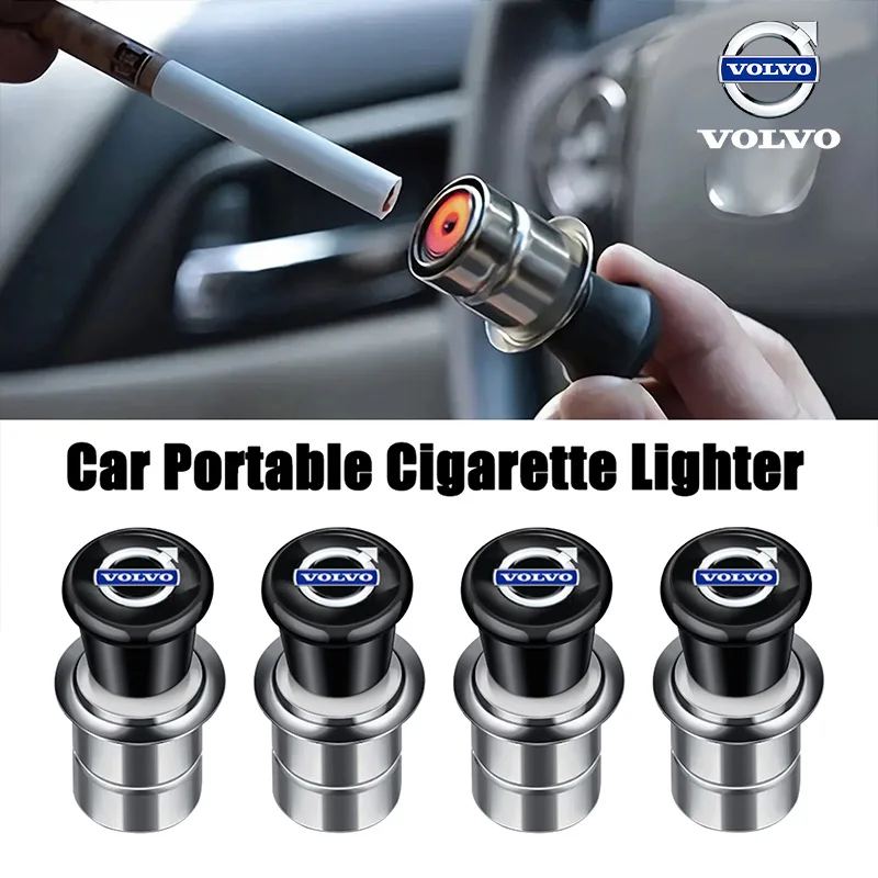 Car Portable Cigarette Lighter Auto Badge Cigar Lighter Adapter For ...