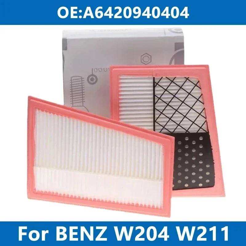 2Pcs Car Air Filter Cleaner Element A6420940404 For W204 W211 W221 C320 ...