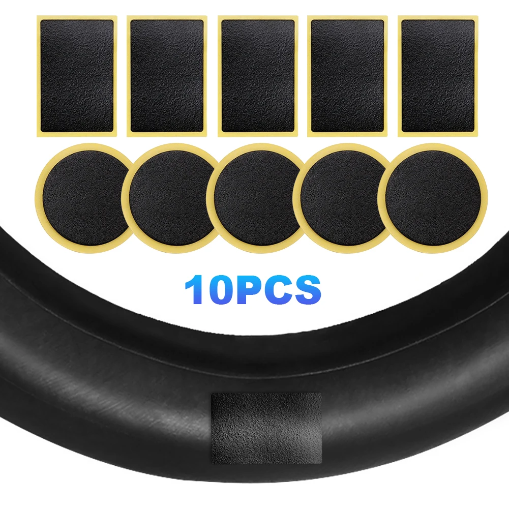 10PCS Bicycle Glue-Free Tire Patches Quick Drying Glue-Free Protection ...