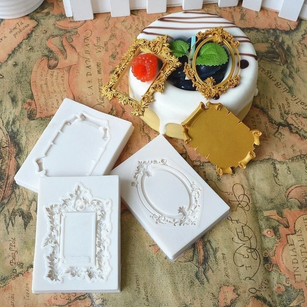 Fondant-Mold-Various-Lace-Scroll-Frames-Silicone-Candy-Cake-Frames ...