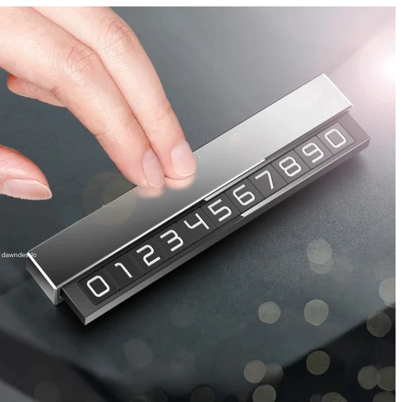 Car Phone Number Card Plate Temporary Parking Card Telephone Number Car ...