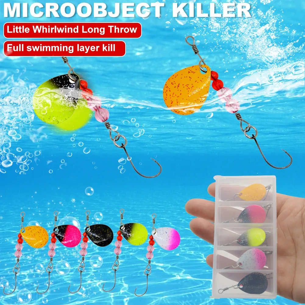 5-1PCS-Spinner-Bait-2-2g6-5cm-Rotating-Spinners-Spoon-Lures-Pike-High ...