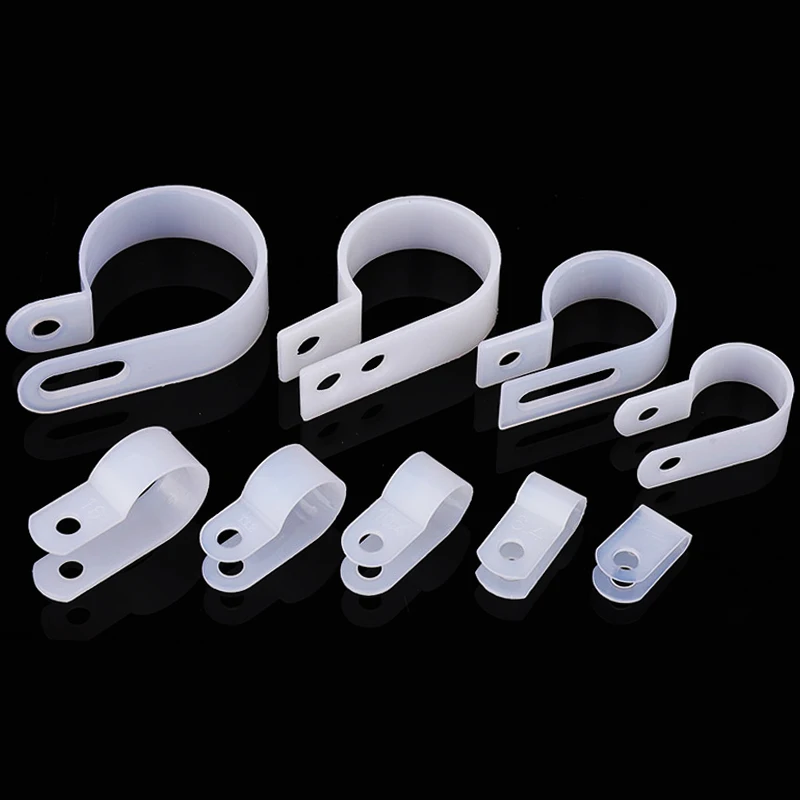 Wireandsupply|nylon Cable Clips For Wall Management - Pa66 R-type & U ...