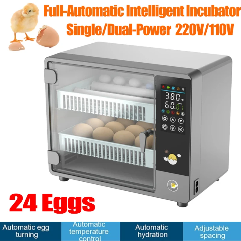 24-Eggs-Intelligent-Temperature-Control-Touch-Screen-Fully-Automatic ...