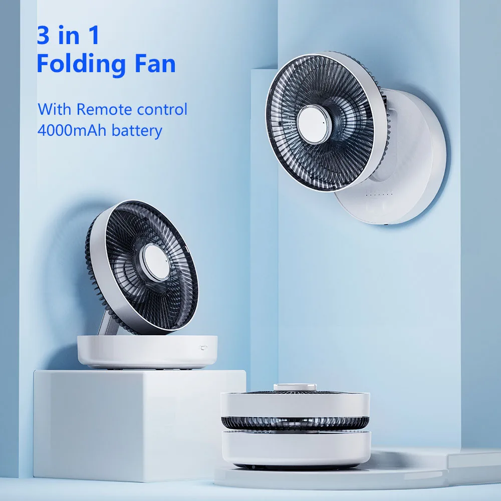 Usb-Portable-Rechargeable-Fan-with-Remote-Wireless-Wall-Fan-Ventilador ...