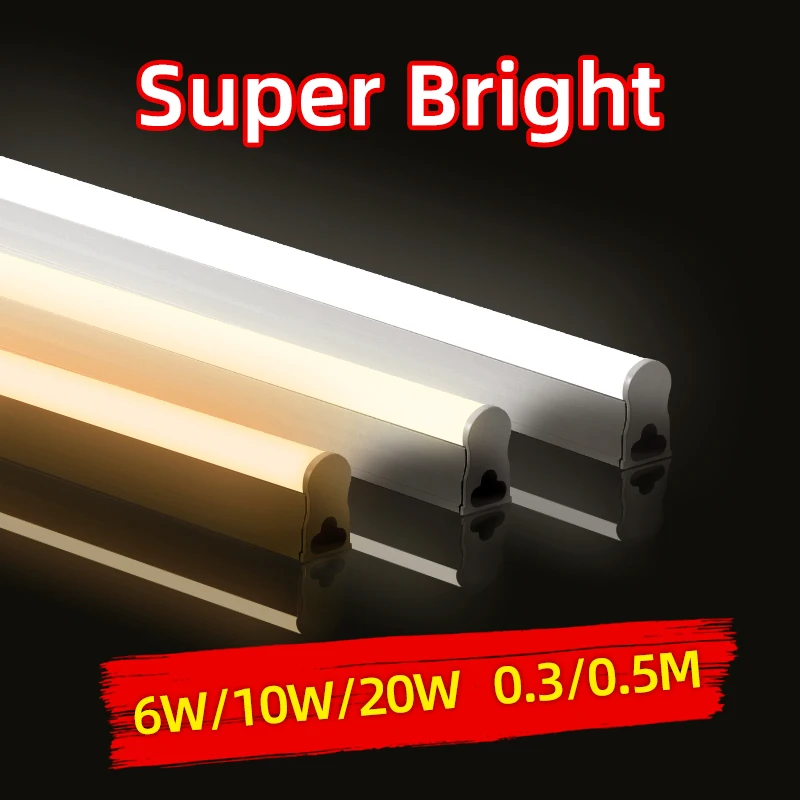 LED Light Tubes 85-265V 110V Lamp Bar Room Decoration 220V Light Bulbs ...