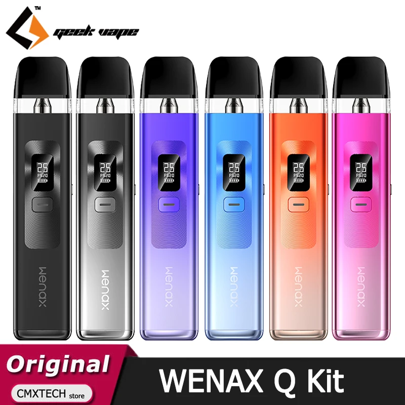 Original-Geekvape-Wenax-Q-Pod-Kit-1000mAh-Battery-25W-Vape-with-2ml-Q ...