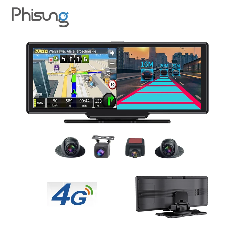 4g-dashboard-car-camera-with-4CHs-record-wifi-adas-gps-navigation-24H ...