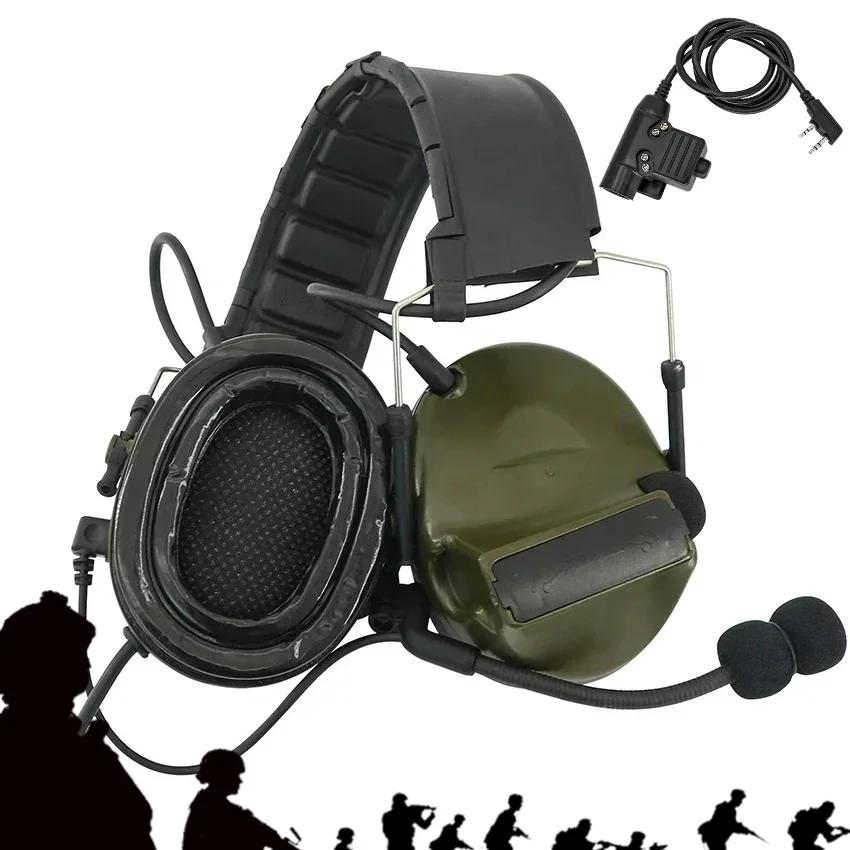 Tactical Headset TSC2 Hearing Protection Active Noise Cancelling ...