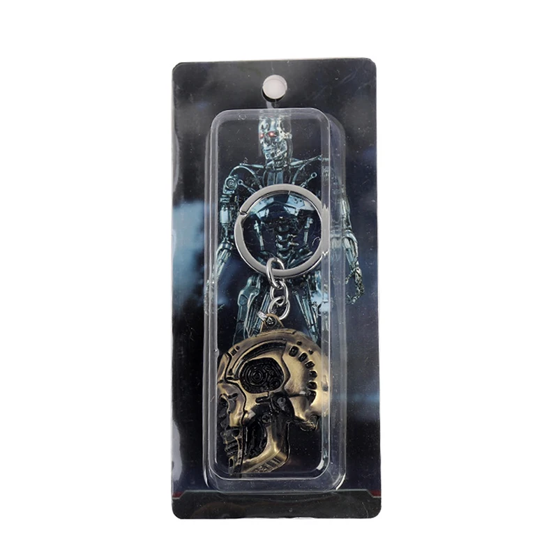 Vintage-Charm-Terminator-Skull-Head-Keychain-Men-Women-Fashion-Pendant ...