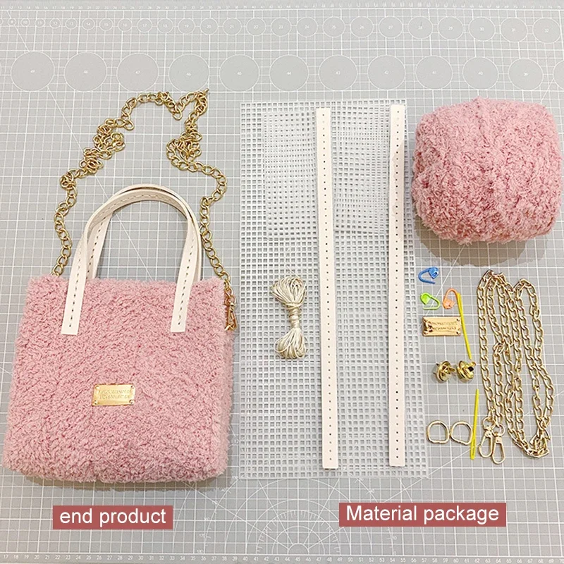 DIY-Handcraft-Bag-Making-Materials-Creative-Weaving-Bag-Latch-Hook-Mesh ...
