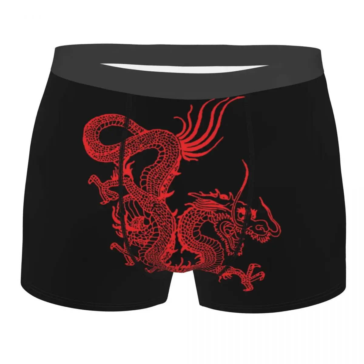 Red-Chinese-Dragon-Boxer-Shorts-For-Homme-3D-Printed-Asian-Oriental ...