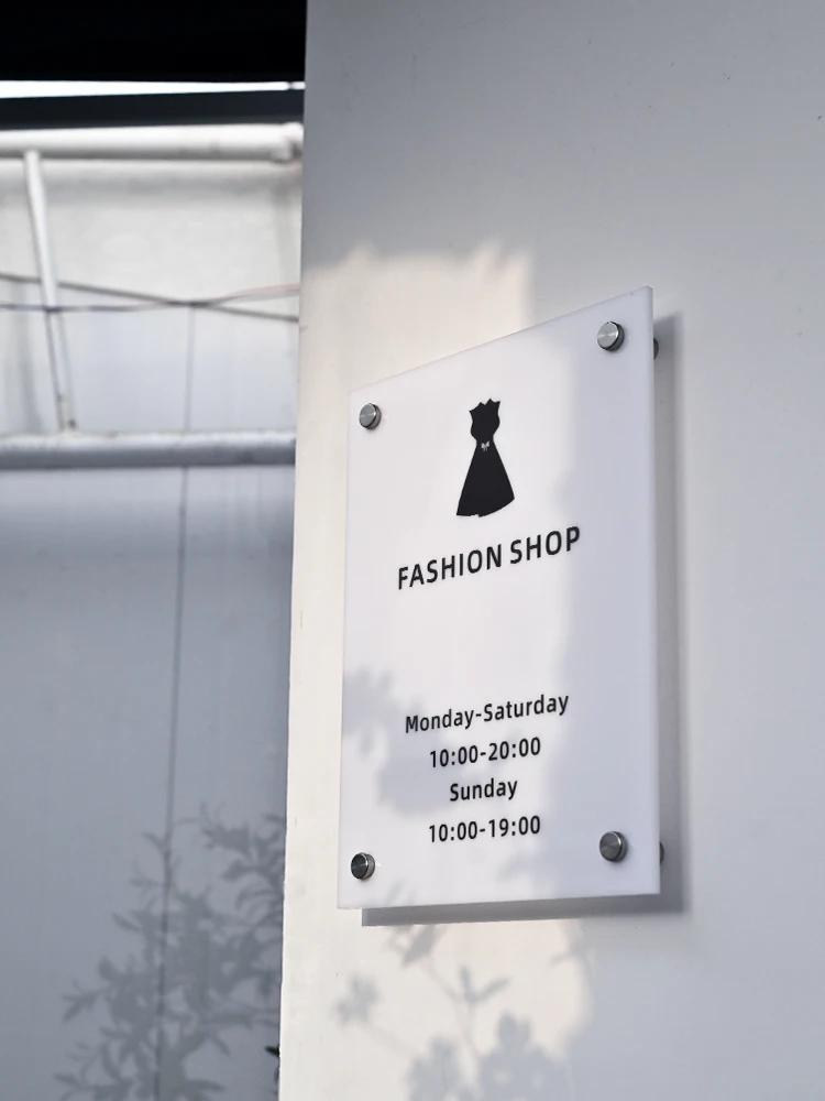 White-Acrylic-Signs-Open-Signs-For-Business-Custom-Sign-For-Business ...