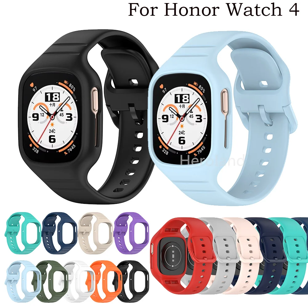 Sport-Silicone-Watchband-For-Huawei-Honor-Watch-4-Strap-Smarwatch ...