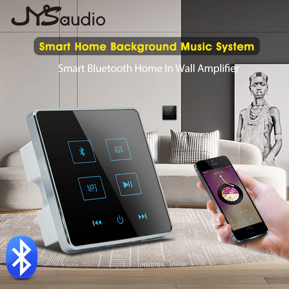 2-Channel-20W-Class-D-In-Wall-Amplifier-Audio-Touch-Screen-Bluetooth ...