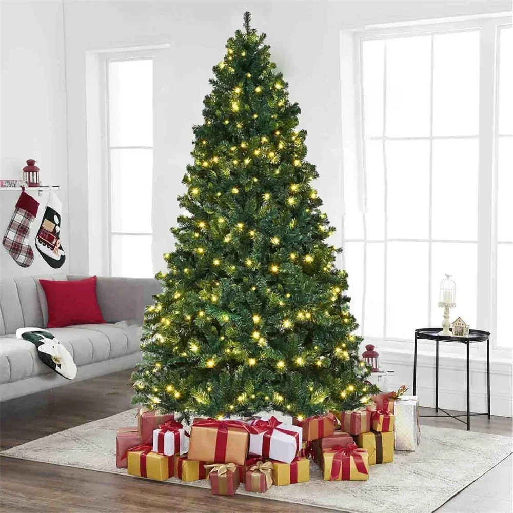 10-FT-Super-Large-PVC-Christmas-Tree-with-1900-Tips-and-500-LED-Warm ...
