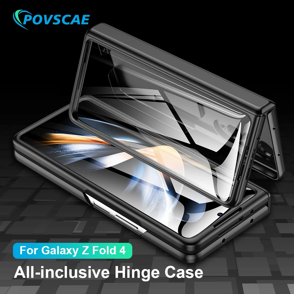 Povscae Phone Case for Samsung Galaxy Z Fold 4 5G Hinge Protective Hard ...