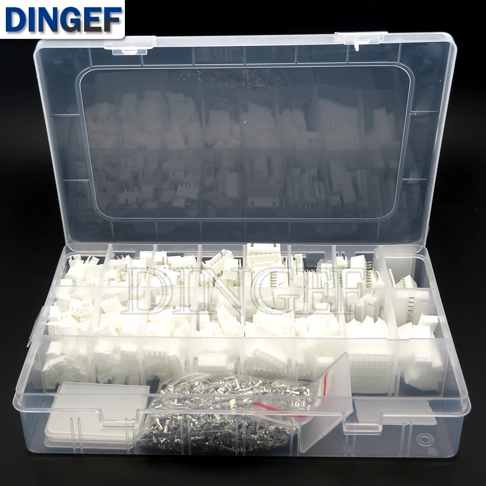 1330PCS xh2.54 2.5mm 2/3/4/5/6/7/8/10 Pin Housing Male Female Pin Head ...