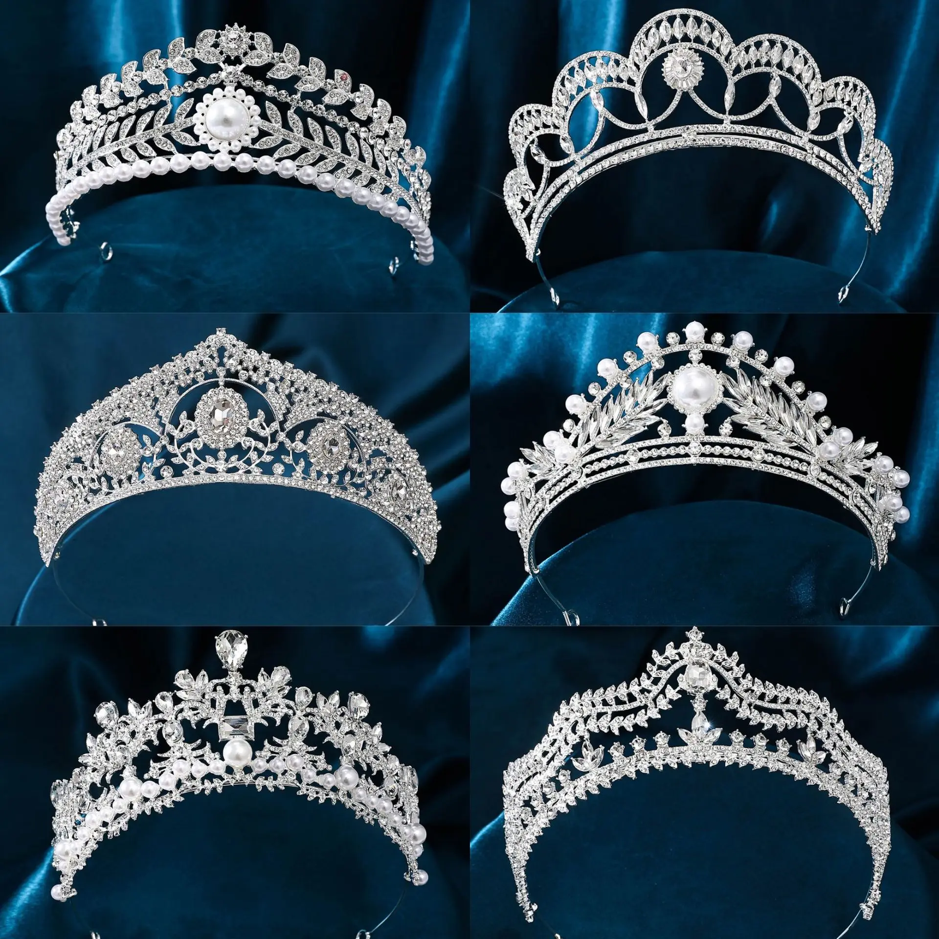 DIEZI-Elegant-Korean-Luxury-Princess-Tiaras-Women-Silver-Color-White ...