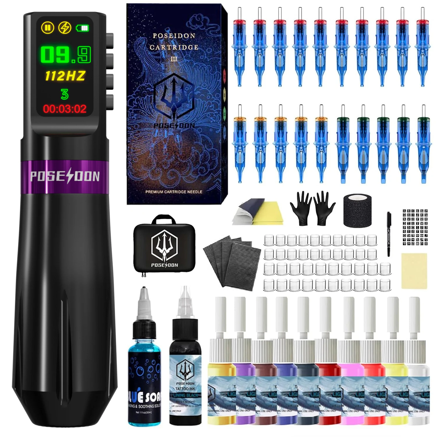 Tattoo-Kit-POSEIDON-Memory-Function-Tattoo-Gun-Kit-For-Permanent-Makeup ...