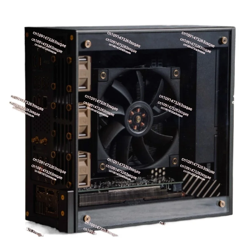 P6 ITX Case Aluminum CNC Mini PC Chassis for 4060 GPU with 1U Power ...