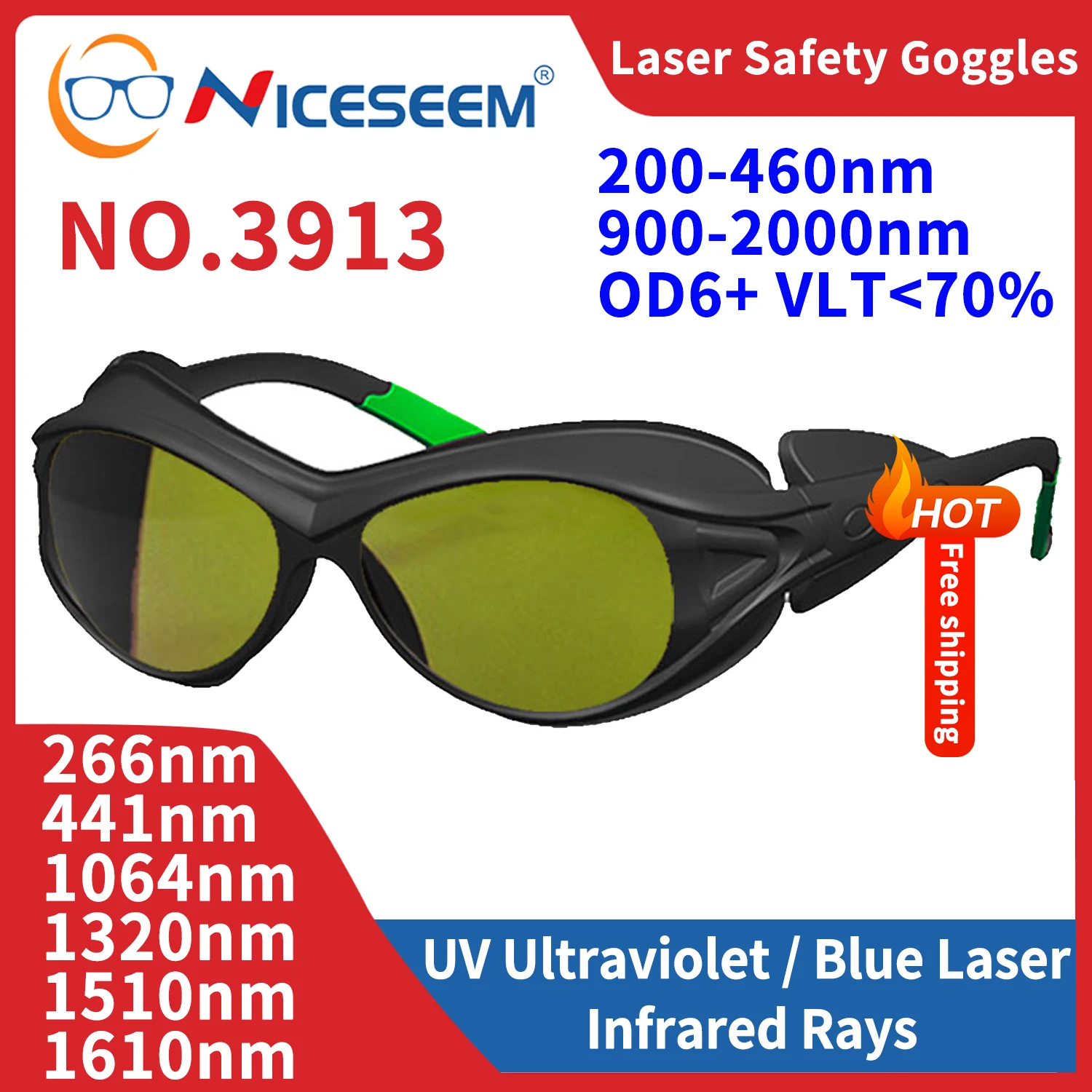 Laser Lenses Lead Glasses Radiological Protection Goggles Protective ...