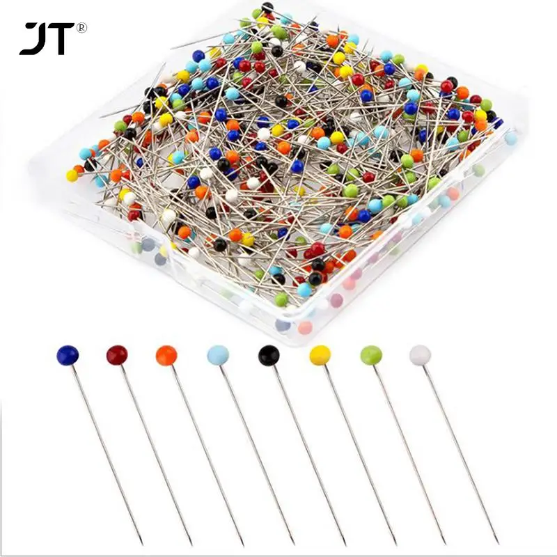 100-250-500Pcs-Sewing-Pins-38mm-Pearl-Ball-Head-Push-Pins-Straight ...