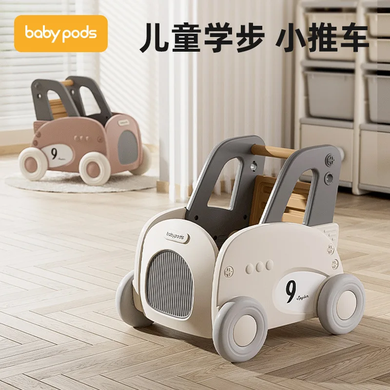 Babypods-Baby-Walker-Trolley-Multi-function-Trolley-Wooden-Push-Walk ...