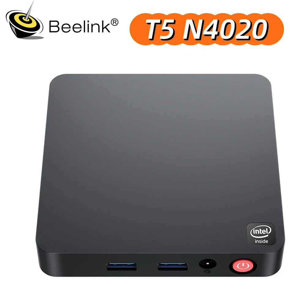 Beelink-T5 Mini PC Intel Celeron N4020, 4GB DDR4, 64GB, eMMC, suporta ...