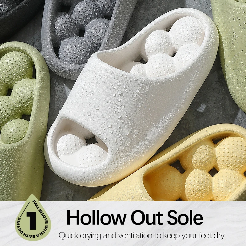 Massage Slippers Women | Shower Slippers Holes | Women's Hole Shoes ...
