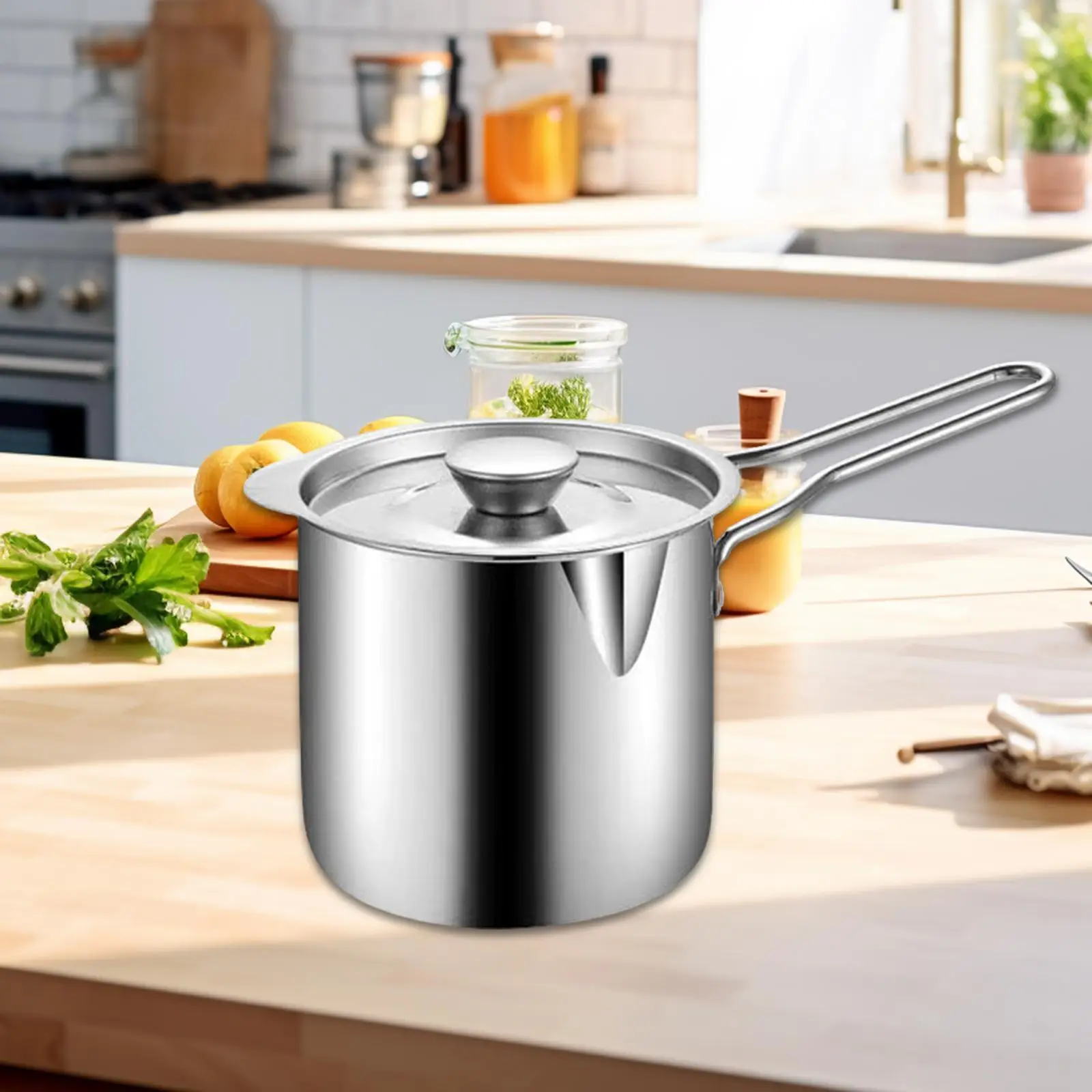 Deep-Fry-Pot-with-Handle-Home-Use-Stainless-Steel-for-Tempura-Camping ...