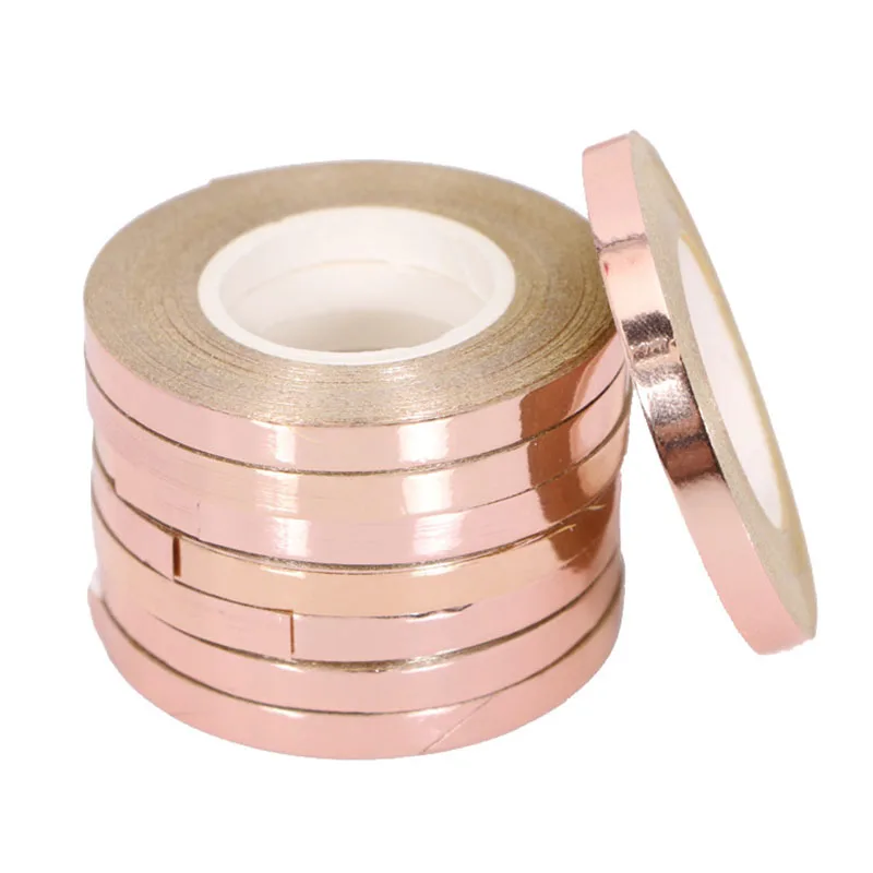 6pcs/pack 10m Foil Balloon Laser Ribbon Rose Gold Balloon Strings Event ...