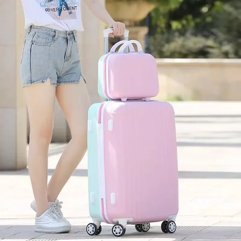 Suitcase-Fashion-Female-Cabin-Rolling-Luggage-Set-Suitcases-Lightweight ...