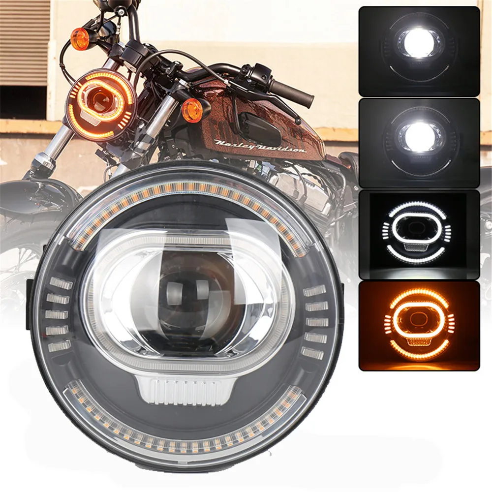 Universal-7-inch-LED-Motorcycle-Headlamp-Headlight-2022-New-White ...