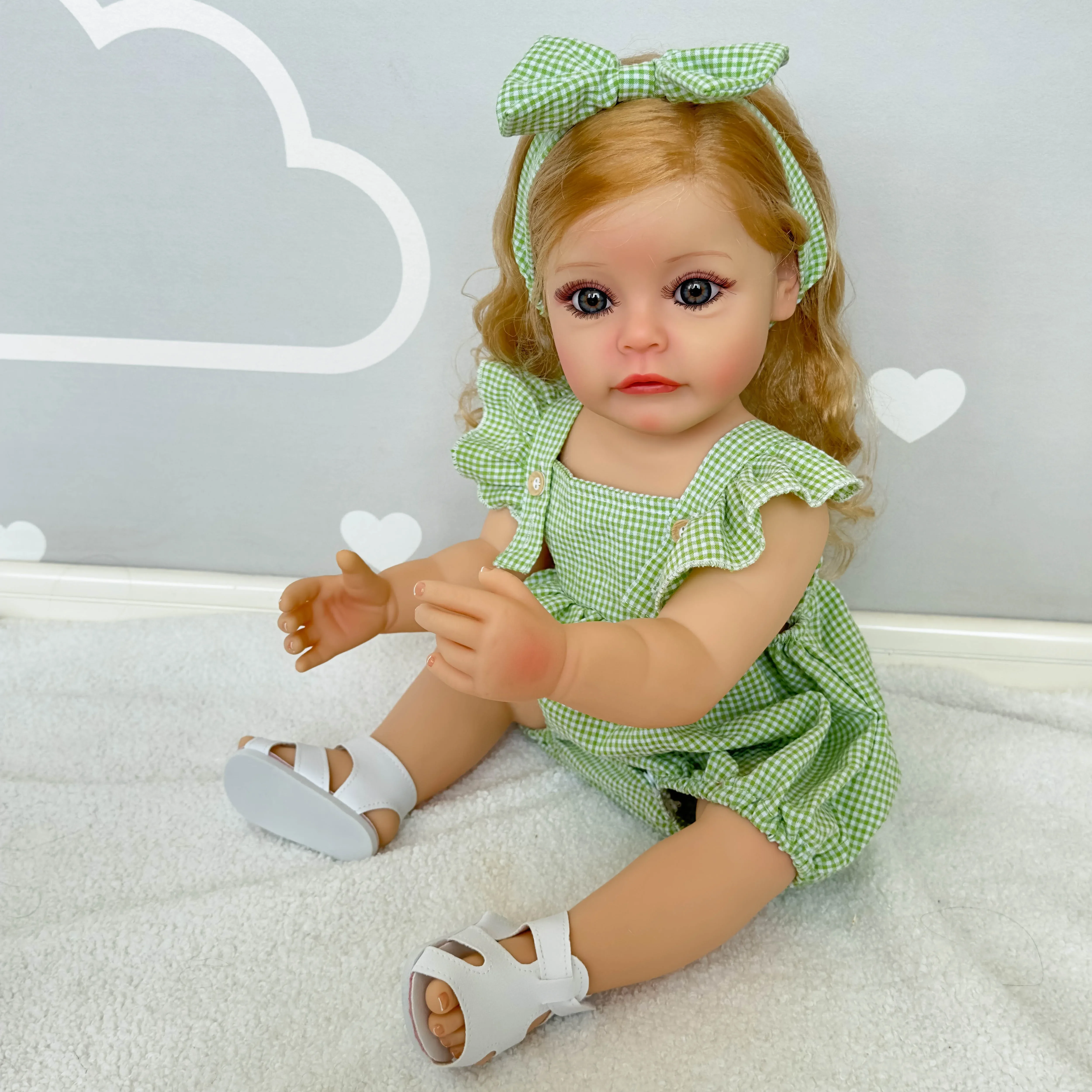 Chaos55CM-Reborn-Toddler-Girl-Doll-SueSue-Full-Body-Silicone-Waterproof ...