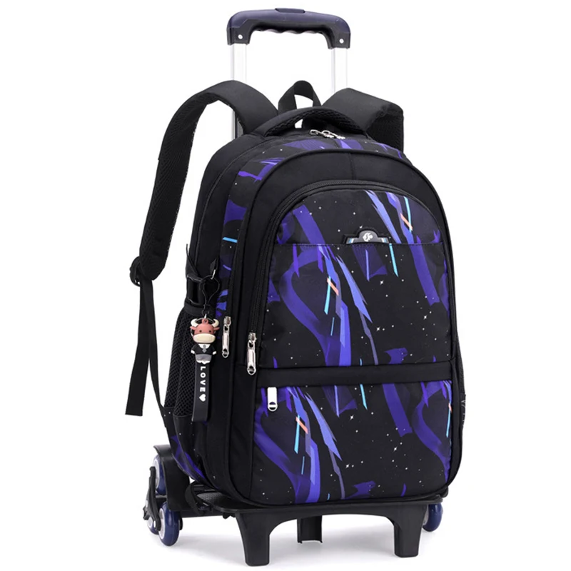 Trolley-Backpack-Children-School-Bags-Travel-Rolling-Luggage-Bag ...