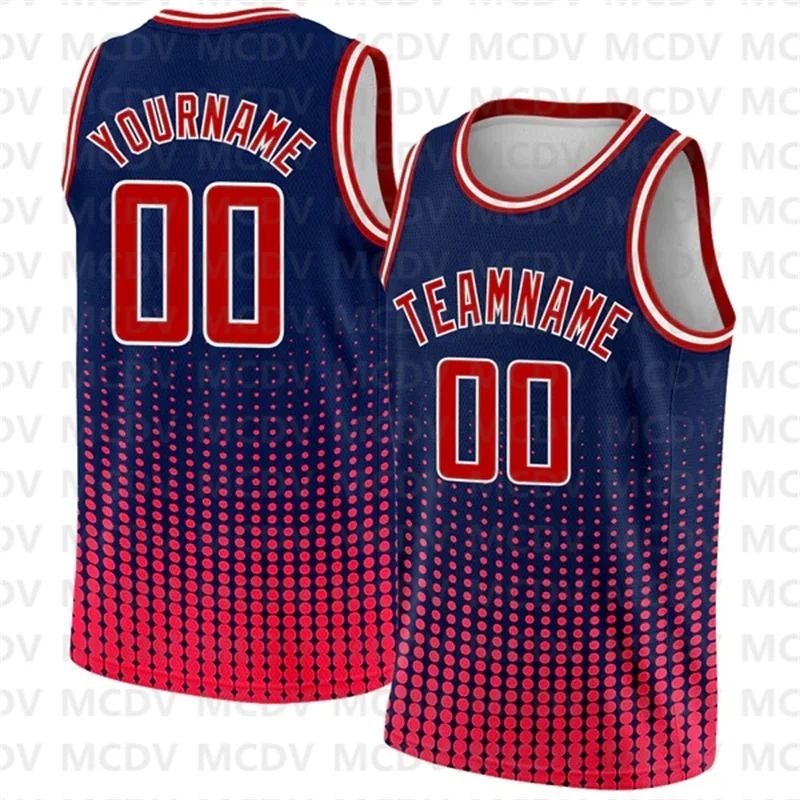 Custom-Navy-Red-White-Halftone-Authentic-City-Edition-Basketball-Jersey ...