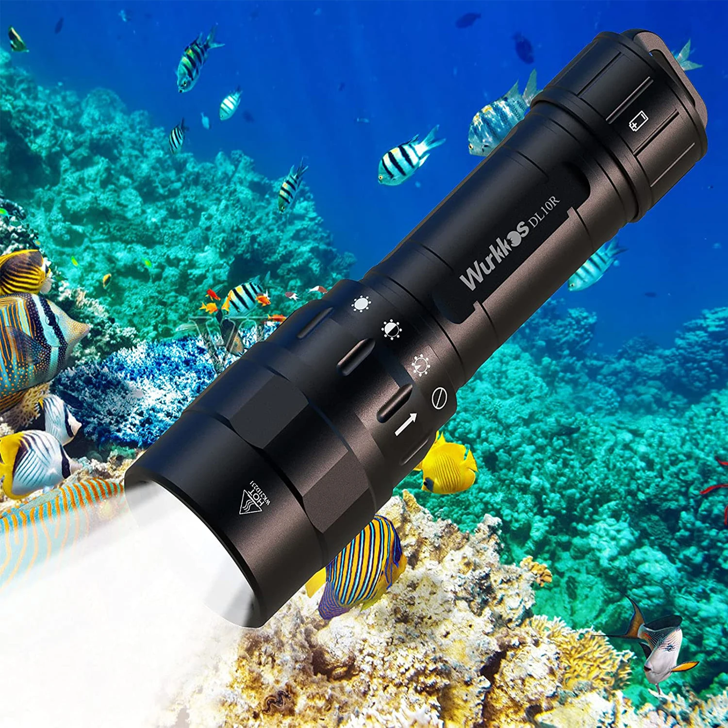 Wurkkos-DL10R-Scuba-Diving-Torch-XHP70-2-LED-Flashlights-4500lm-21700 ...