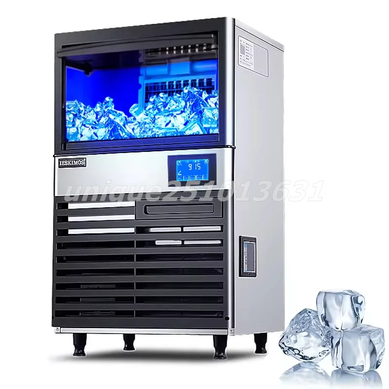 Commercial-Ice-Maker-Ice-Cube-Machine-Automatic-Square-Ice-Make-Machine ...