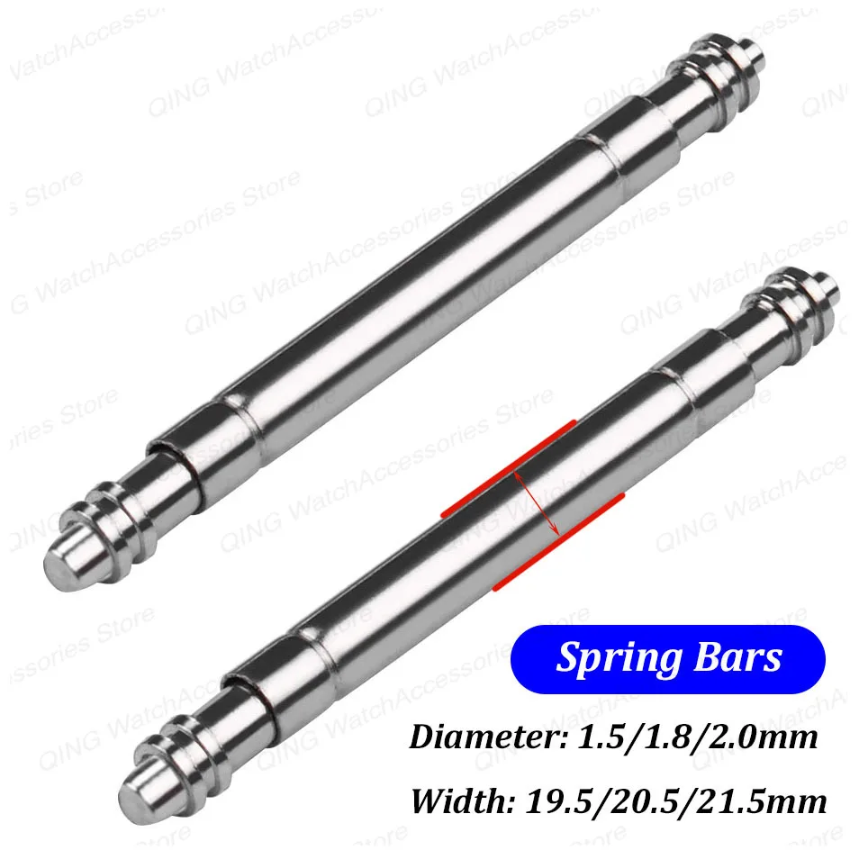 Fat Strong Spring Bars for Rolex Water Ghost 1.5mm 1.8mm 2.0mm Diameter ...