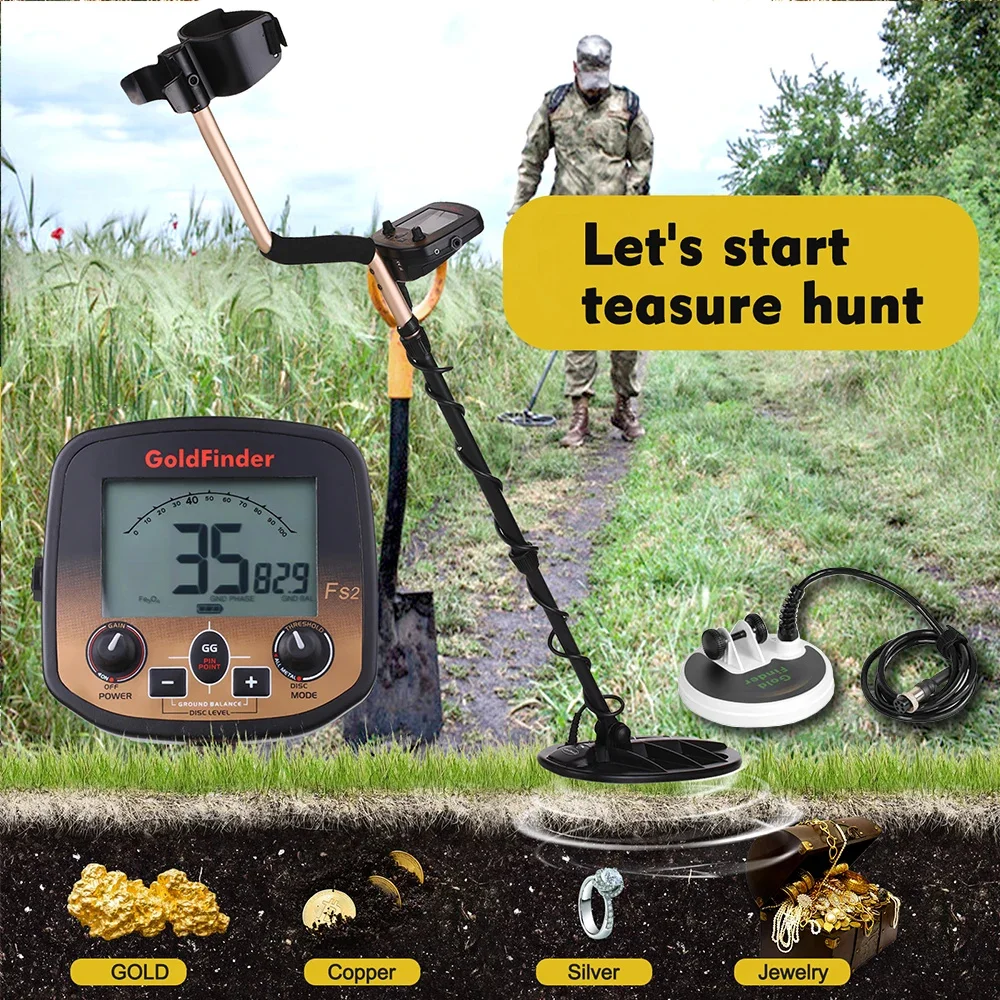 FS2 Underground Metal Detector High Sensitivity 11'' and 5'' Coils ...