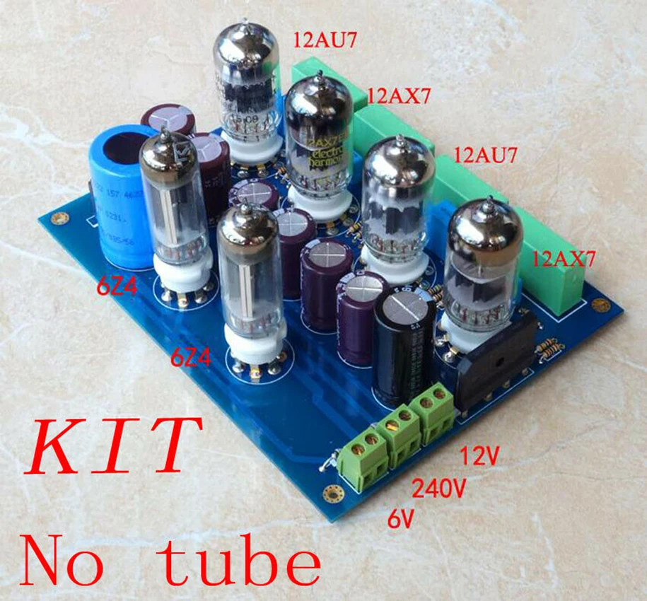 6Z4-12AX7-Tube-Preamplifier-Preamp-Board-KIT-base-on-Marantz-7 ...