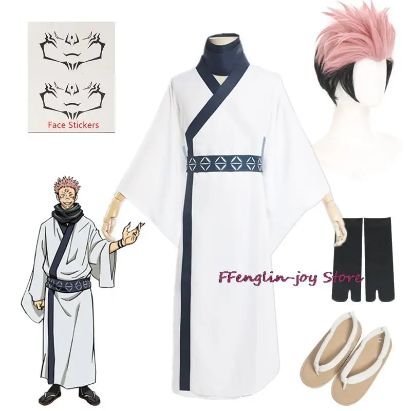Ryomen-Sukuna-Cosplay-Costume-Wig-Ryomensukuna-Tattoo-Japanese-Kimono ...